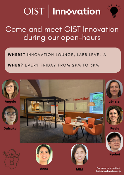 OIST Innovation open-hours | OIST Groups